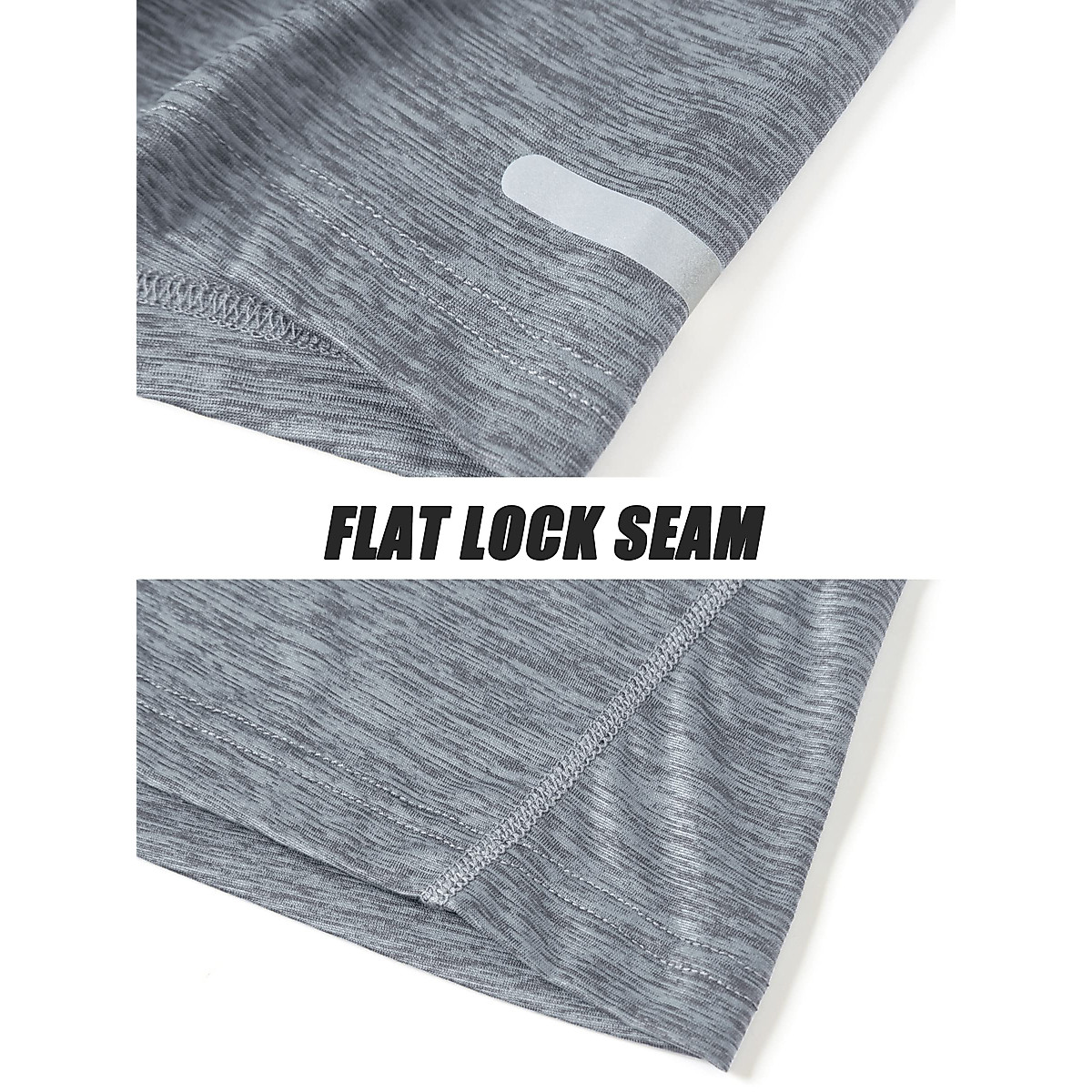 TACVASEN Women's Running Athletic T-Shirt Short Sleeve Lightweight Wicking Shirts Hiking Fitness Tops Light Grey M