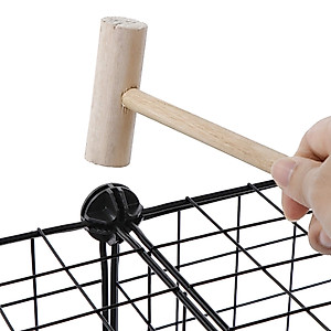 Saturnpower Wire Cube Storage Wardrobe, 12-Cube Metal Grid Storage,Stackable Modular Bookshelf Shelves, Storage Bins Shelving, DIY Closet Cabinet for Living Room, Bedroom, Office, Garage