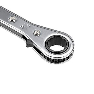 uxcell Reversible Ratcheting Wrench, 1/2-inch x 9/16-inch Double Box End, Cr-V