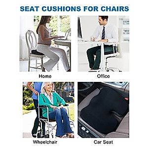 anngrowy Seat Cushion Office Chair Cushion Car Seat Cushion for Back Tailbone Pain Relief Wheelchair Cushions Butt Pillow Cushion Memory Foam Coccyx Cushion for Computer Office Chair Car Seat Driver