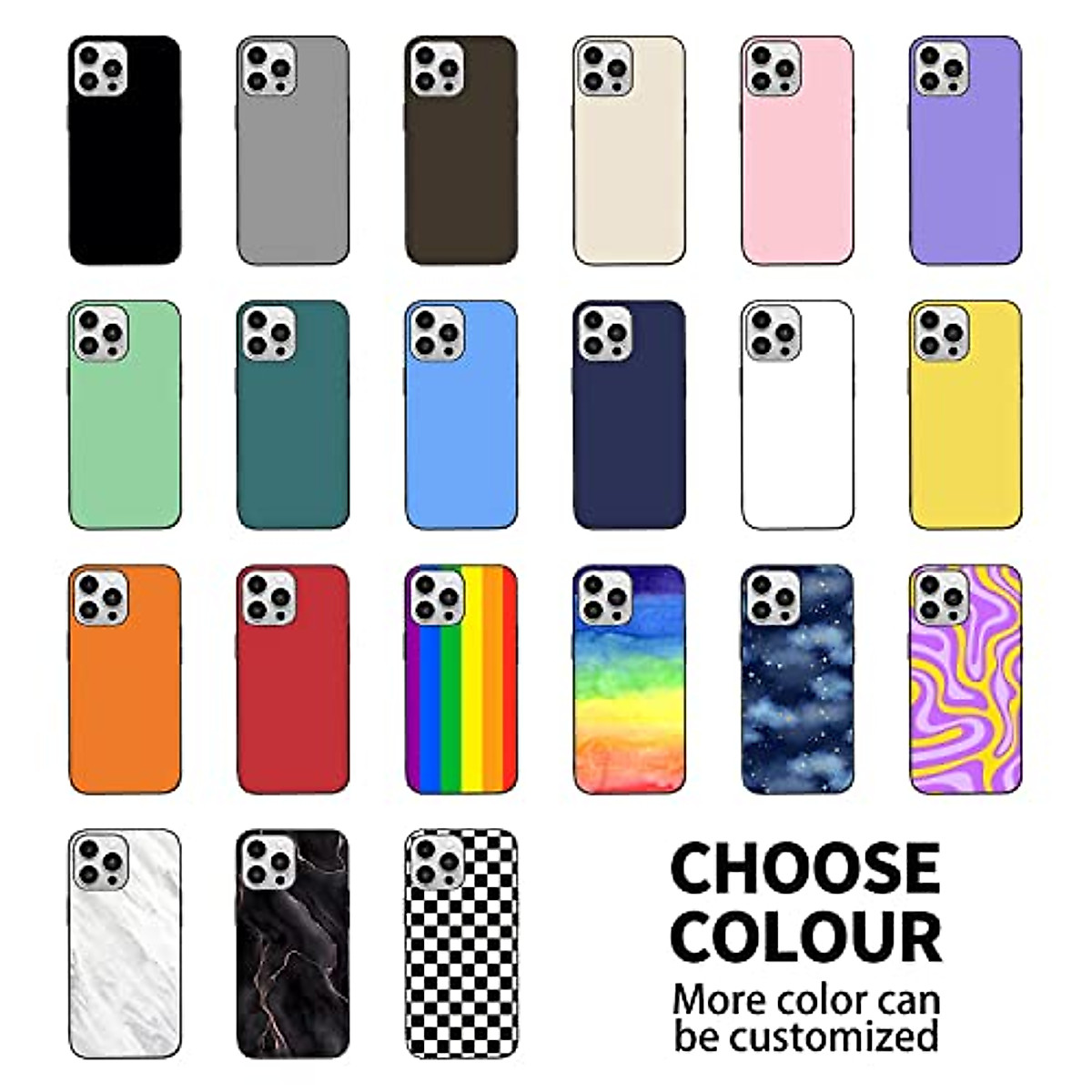 Easycosy Personalized Picture Phone Cases for 14 13 12 11 Pro/Max/Mini XR X Xs Max Custom Multiple Photo iPhone Case for Friends Family Birthday Gifts Customized Full Protection TPU Cover
