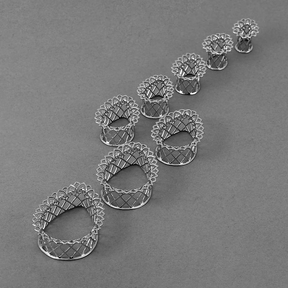 ERKUOO 2PCS Hollow Pattern Ear Tunnels Plugs Hangers Open Saddle Drop Ear Gauges Piercing Stretchers Expande Flesh Tunnels Double Flared Saddle Plug 1"(25mm)