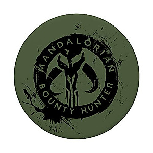 Star Wars The Mandalorian Paint Splatter Emblem PopSockets PopGrip: Swappable Grip for Phones & Tablets