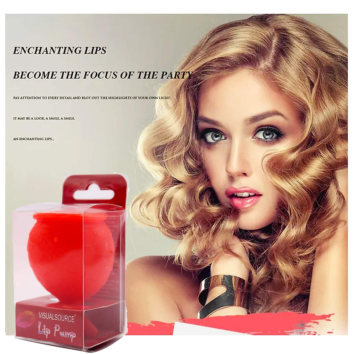 Lips Enhancer Plumper Device Lips Silicone Fish Shape Natural Pout Mouth Tool Sexy Lip Mouth Lip Plumper Device Lip Filler Beauty Pump