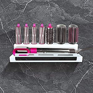 Wall Mounted Dryer Hair Curler Storage Rack Suitable for Dyson Airwrap Bathroom Shelf Hair Care Tool Storage (C)