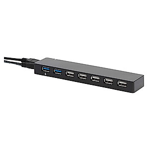 Amazon Basics USB 3.0 7 Port HUB with AC Adapter, Black