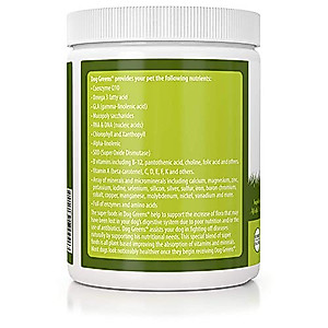 Dog Greens- Organic and Wild Harvested Vitamin and Mineral Supplement for Dogs - Add to Home Made Dog Food, RAW Food or Kibble - No Hassle-30 Day
