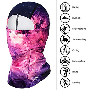 BASSDASH Winter Balaclava Fleece Ski Mask Ninja Hood Neck Warmer Fishing Hunting