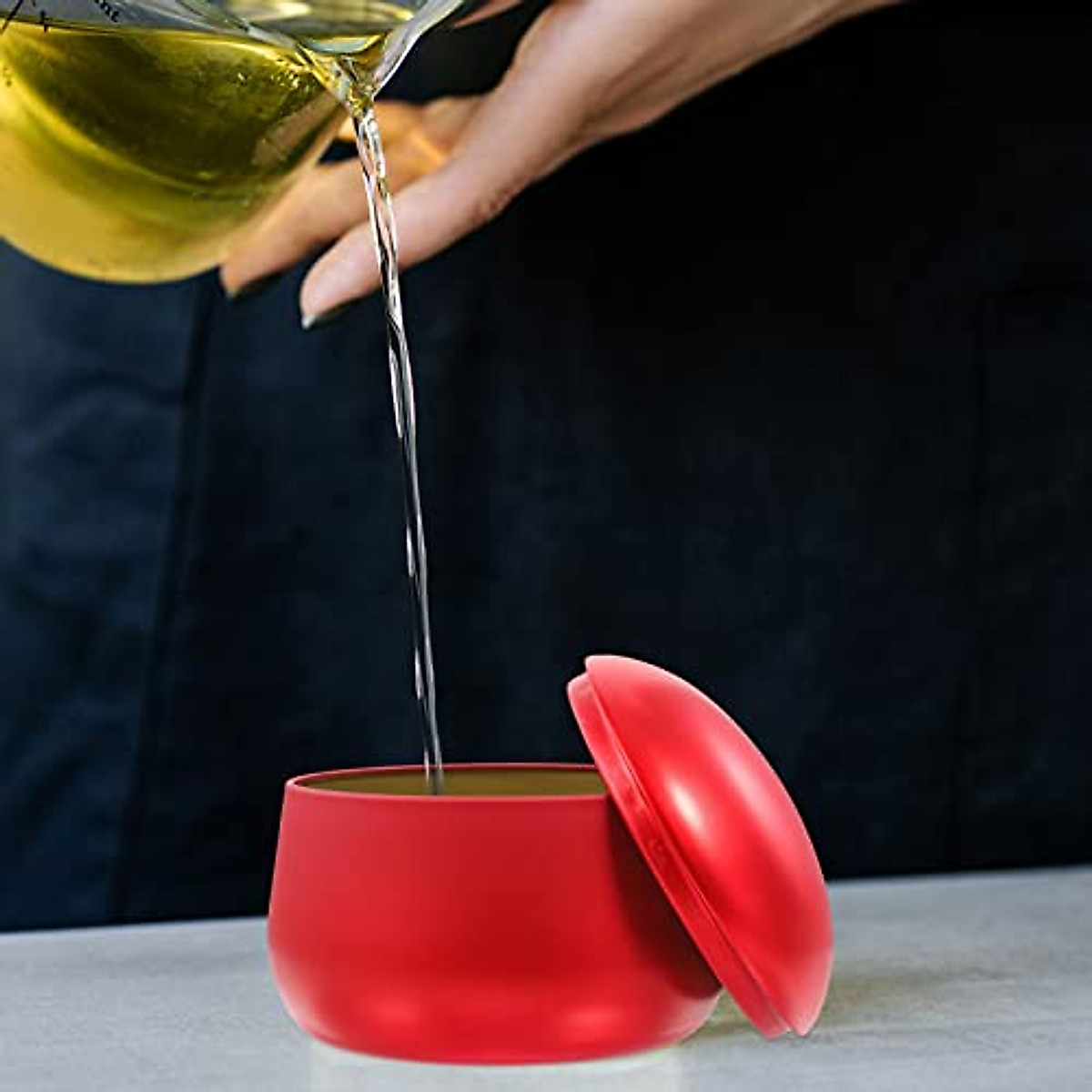 Sewroro 12pcs Candle Jar Candle Making Container Iron Candle Tins Belly Candle Tins Metal Candle Container DIY Scented Candle Tins Small Tin Cans Cream Jar Candle Making Jars Tin Jar