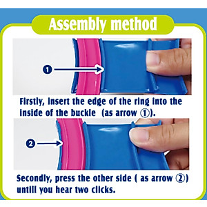 GOODLYSPORTS 2-In-1Hopscotch & Bean Bag Toss,Combine Hopscotch Rings with Bean Bag Toss Game, Bean Bag Toss Game for Kids,Hopscotch Outdoor Game,Agility Rings,Fun Playground Toys for Boys and Girls