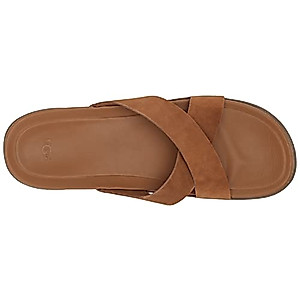 UGG Men's WAINSCOTT Slide Sandal, Chestnut Suede, 10
