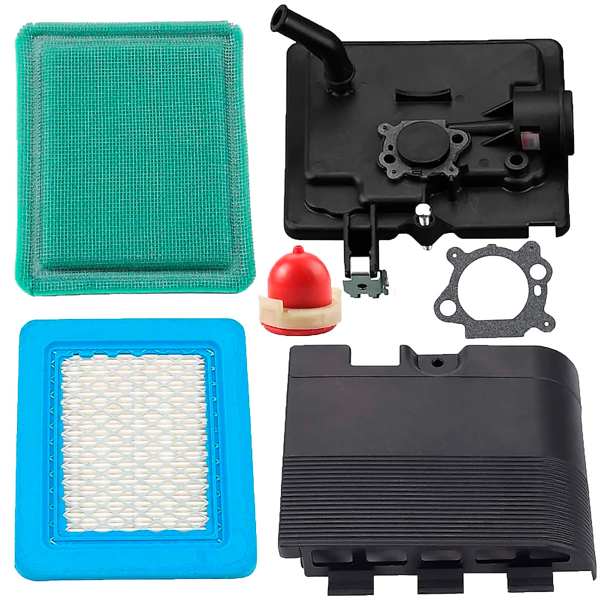 Jinerdony 795259 Air Cleaner Primer Base with 692298 Cover 491588S Air Filter Compatible with BS MTD Troy Bilt Lawn Mower