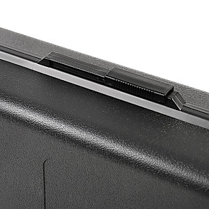 Merdia Black Large Hard Rifle Case with Convoluted Foam Outdoors Sporting Tactical Gun Case 53.93" AR Accessories | Rifle Bag | Hard Gun Cases for Rifles | Shotgun Case