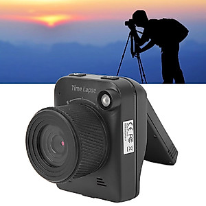 4K 32MP Time Lapse Camera, Construction Outdoor Security Time Lapse Camera, Full Color Full HD Time Lapse Camera with 2.0in LCD Screen, Macro Shooting IP66