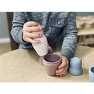 BraveJusticeKidsCo. Hide N Seek Toddler (3+) Silicone Stacking Nesting Dolls Toy: Kozy Kittens