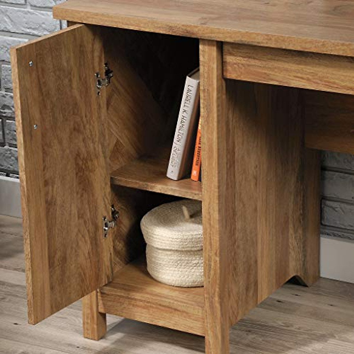 Sauder Cannery Bridge Computer Desk, Sindoori Mango finish