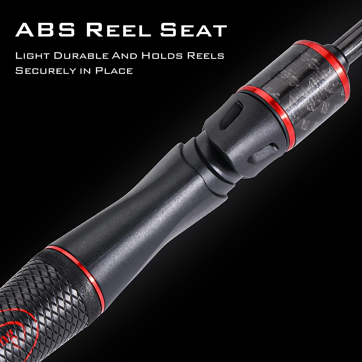 Sougayilang Fishing Rods, Spinning Rods and Casting Fishing Rods, with Full Carbon Fiber Handle, 24T Carbon Fiber 2PCS Fishing Pole for Long Casting Bass, Trout, Panfish（Spin-6'）