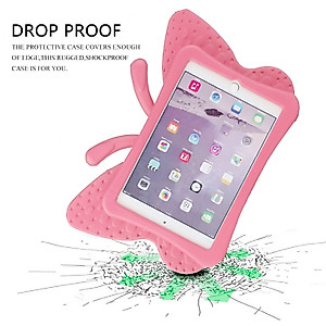 Xboun Butterfly Series EVA Shock Proof Protective Case for iPad Mini (Pink)
