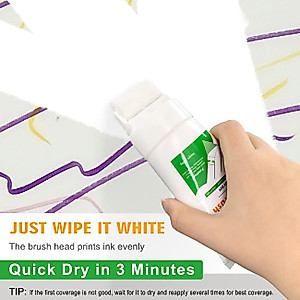 White Paint for Wall Touch up Paint for Walls Repair Tool,Paint Roller Brush for Walls Repair Tool,Suitable for Repairing The Wall with Latex Paint,Flat,Ceiling Wall,Water Based (1pcs, White)