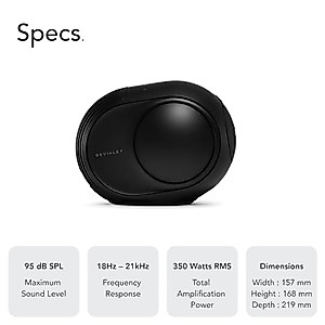Devialet Phantom II - 95 dB - Compact Wireless Speaker - Matte Black