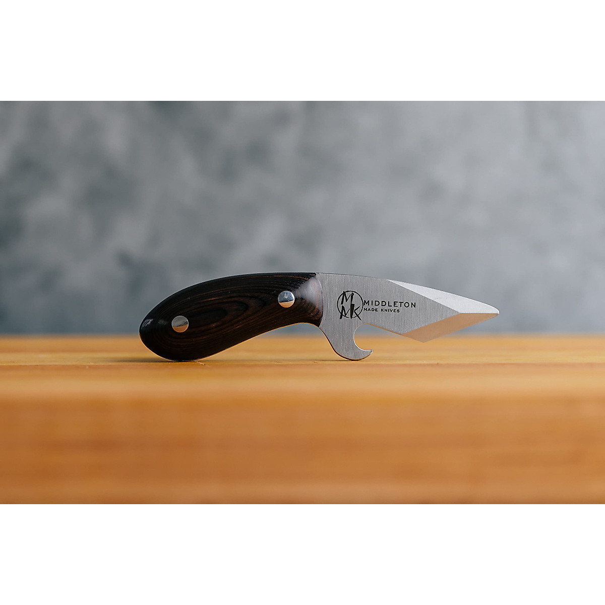 Middleton Made Knives Brew Shucker - Oyster Knife with Bottle Opener - Handmade Oyster Shucker - Oyster Shucking Knife - Made in the USA