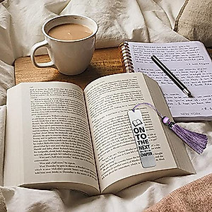 DYJYBMY On to The Next Chapter, Metal Bookmark, Engraved Bookmark, Teacher Gift, Book Club Gifts, Wedding Party Gift, Gift for Women Men Book Lover Friends Librarian