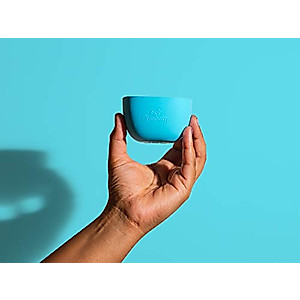 Avanchy Baby Bowls Silicone MINI Prep Bowl Set for Babies Kids Toddler for Feeding Food 4 oz, Blue