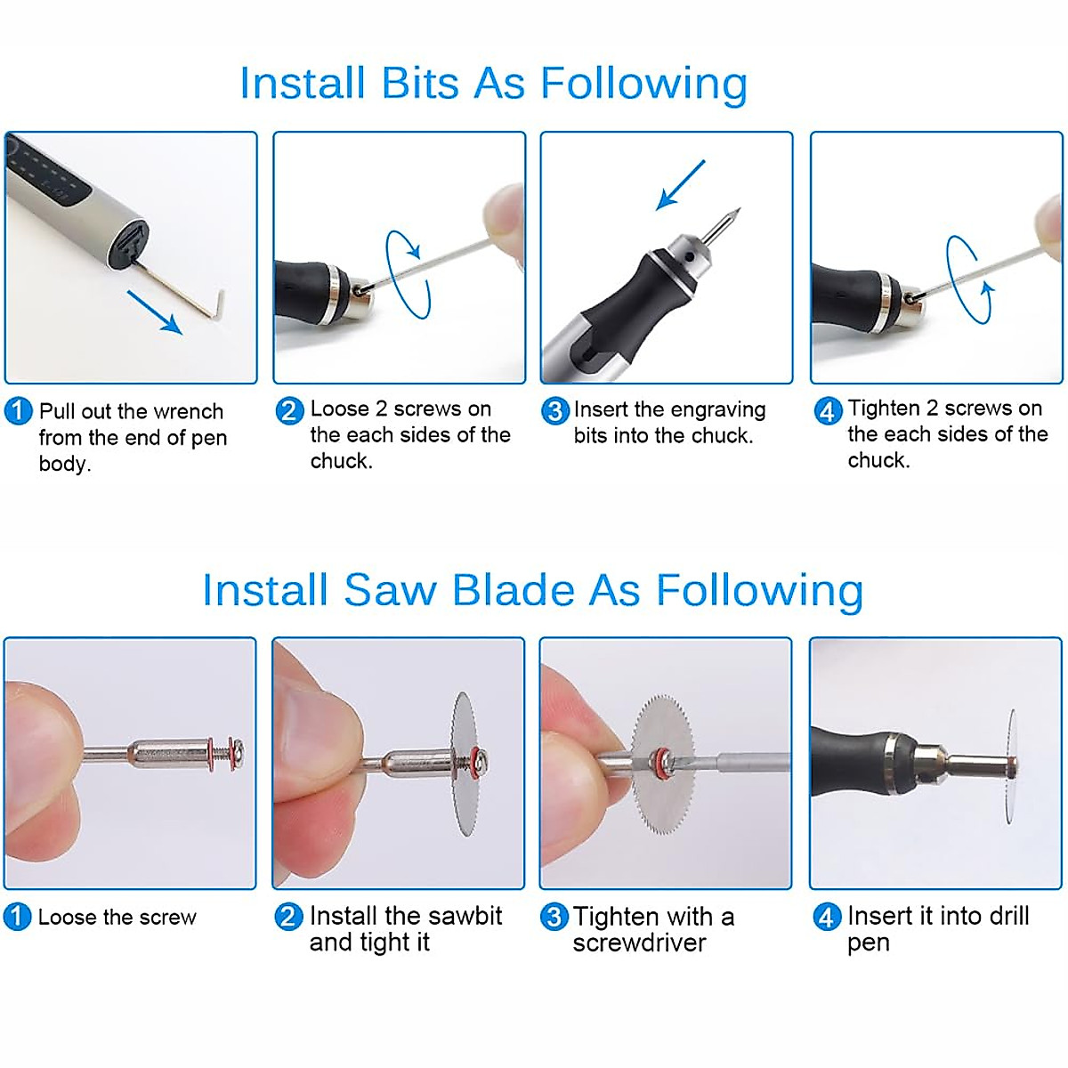 USB Rechargable Engraving Machines With 35bits,Mini Electric Engraver Etching Pen Cordless Rotary Tools Engraved Jewelry Glass Stone Metal Plastic Wood Resin