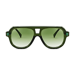 FEISEDY Vintage 70s Aviator Sunglasses Men Women Classic Retro Trendy Large Frame UV400 Sun Glasses B0030