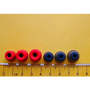 12pcs (RDMF-B)- S/M/L Premium Memory Foam and Round Replacement Earbuds Eartips Set Compatible with Jaybird Bluebuds X Earphones Headphones