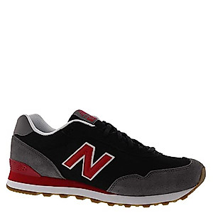 New Balance Men's 515 V3 Sneaker, Black/Team Red, 12 X-Wide