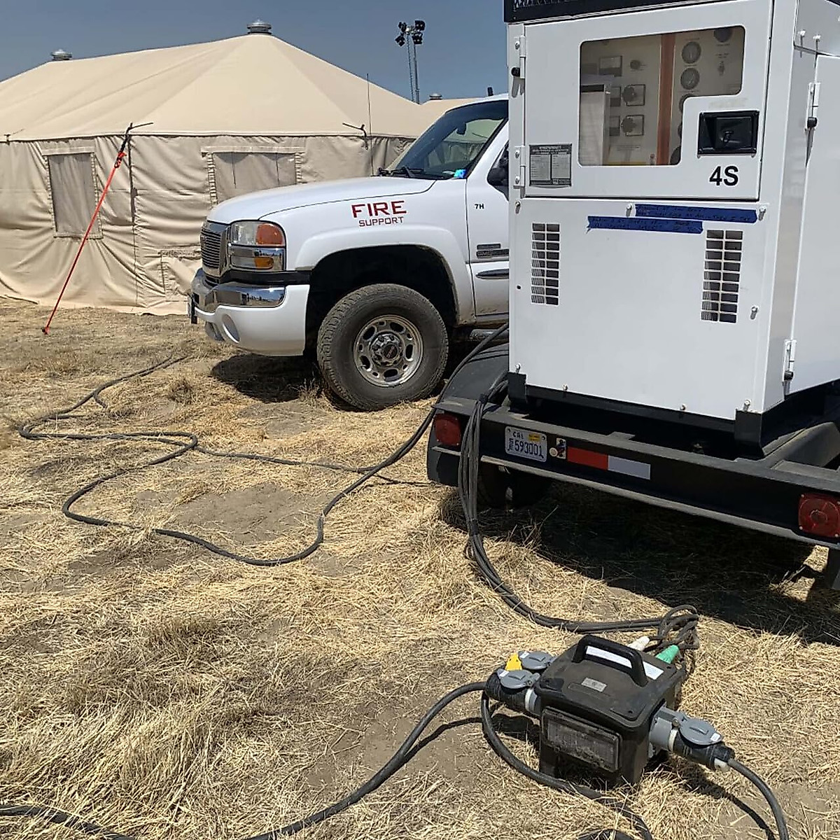 Walther Electric Portable Power Distribution Unit (PDU) | 50A Single Phase 2-Pole 4 Wire Spider Box UL Listed - HEB201U (NEMA 3R)