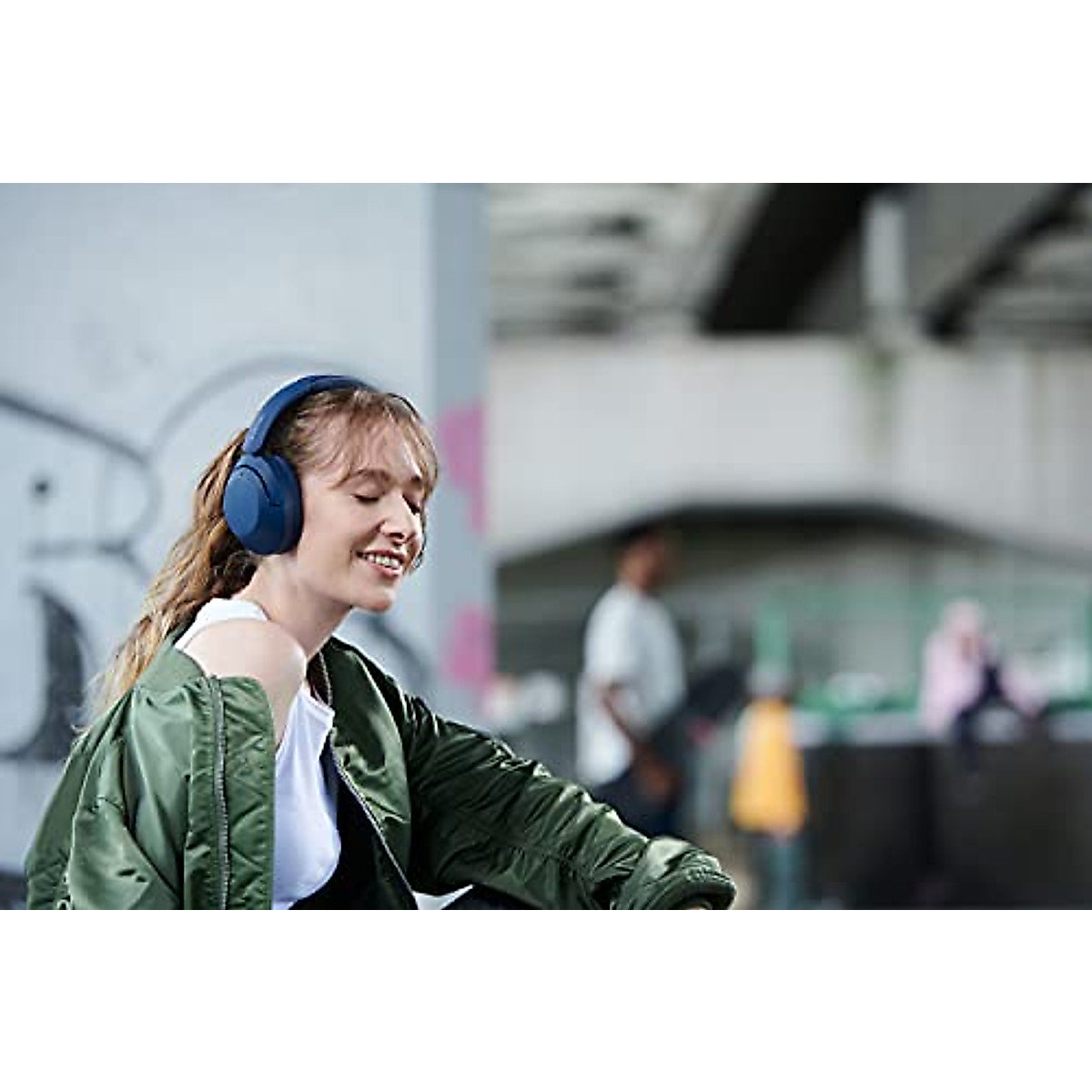 Sony Extra Bass Wireless Noise Cancelling Bluetooth Headphone, up to 30hr Battery, Over-Ear - Optimised for Alexa and Google Assistant, Hands-Free Calls - WH-XB910NL.CE7 - Limited Edition - Stone Blue