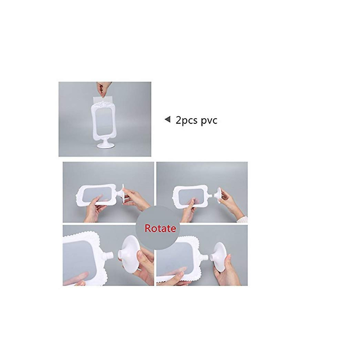10 Pack Red 4x6" Double Sided Picture Frame Bulk,Stand Photo Frame Sign Display Holder with Inserts and Base,Each Holds 2 Pictures for Price Tag,Wedding, Ornaments,Party Frames Table Number