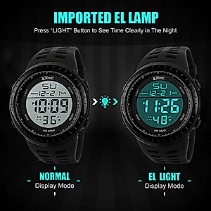 Digital Watch Men Sports LED Screen Large Face Military Watches for Men Waterproof Casual Luminous Stopwatch Alarm Simple Watch 1167