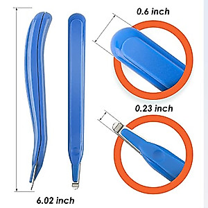 KTRIO 4 Pack Staple Remover Professional Magnetic Staple Removers Staple Remover Tool Staple Puller Stapler Removers Staple Pullers Stick for Office School & Home, 4 Colored