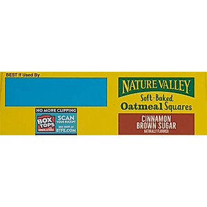 Nature Valley Soft-Baked Oatmeal Squares, Cinnamon Brown Sugar, 6 ct, 7.44 OZ