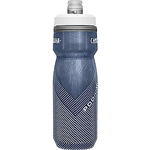CamelBak Podium Chill Insulated Bike Water Bottle - Easy Squeeze Bottle - Fits Most Bike Cages - 21oz, Navy Perforated