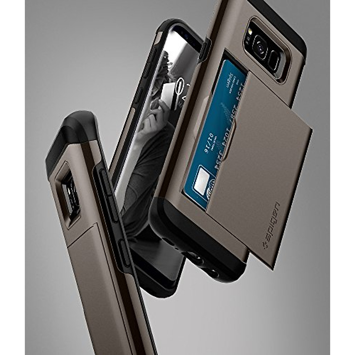Spigen Slim Armor CS Designed for Samsung Galaxy S8 Case (2017) - Gunmetal