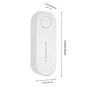 Mini Portable Negative Ion Generator, Plug-in fresheners, for Use in Rooms Odors, Smoke and Pet Room, Bedroom, Living Room, Hotel, Toilets (White)