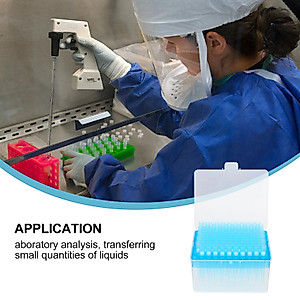 Disposable 1ml Filter Tip Pipette- Extended Tip 1000ul Filter Tip- Easy to Use for Lab Experiment (5 Boxes, Each Box 96pcs)