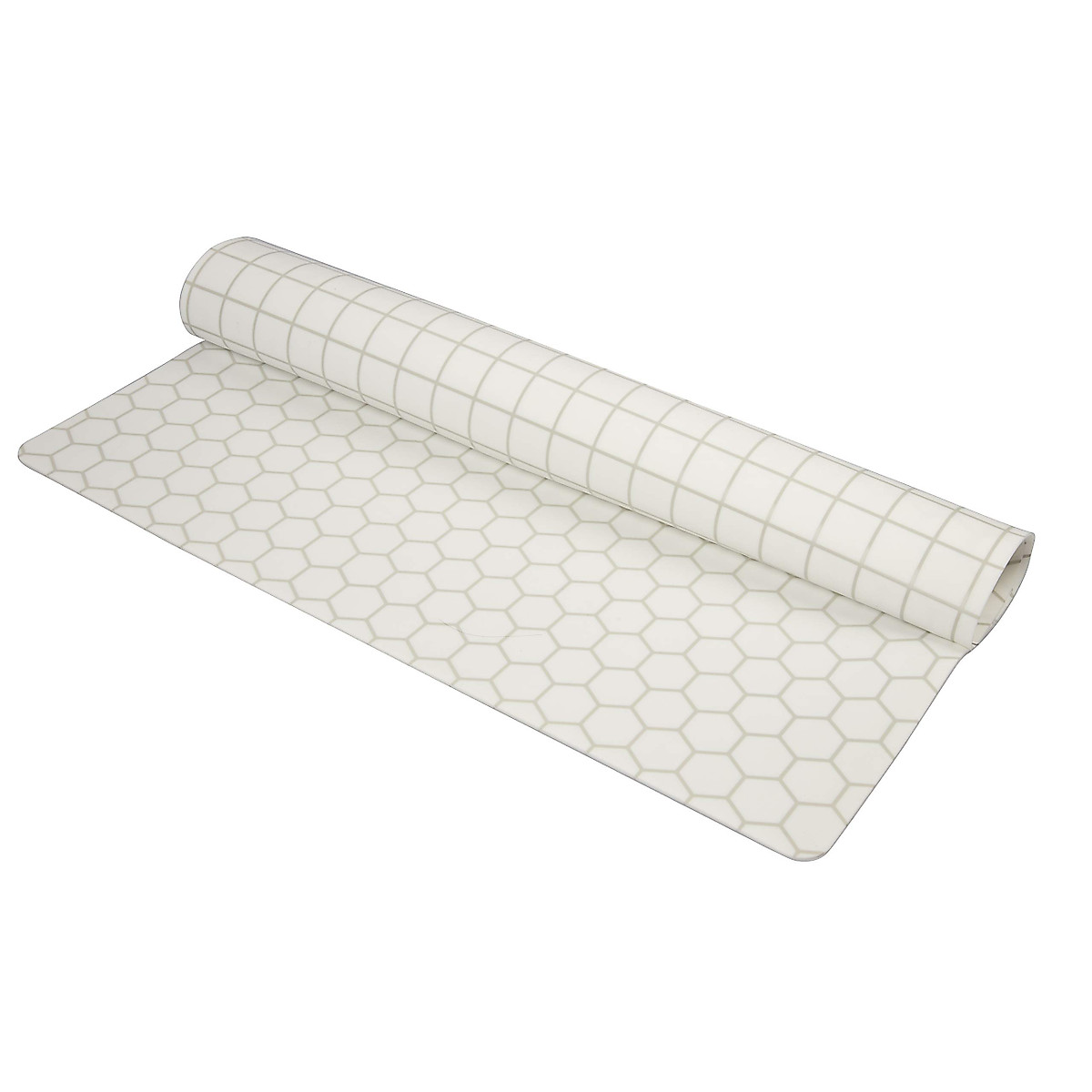 Double-Sided Role Playing RPG Game Mat- Reversible Silicone Battle Matte Grid w Hexes and Squares- XL 20"x20"-Foldable, Rollable, Wet Eraseable - Made for D&D Dungeons Dragons, Pathfinder and More