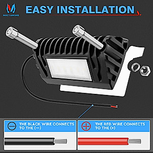 MICTUNING RV Exterior LED Porch Utility Light - 12V 750 Lumen Awning Lights | Replacement Lighting for RVs Trailers Campers