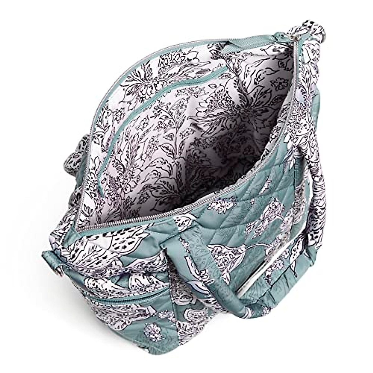 Vera Bradley Women's Performance Twill Small Multi-Strap Tote Bag, Tiger Lily Blue Oar, One Size