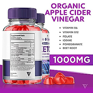 (3 Pack) Bio Science Keto Gummies for Weight Loss, BioScience Keto ACV Apple Cider Vinegar Gummies, Bio Science Keto Plus AVC Shark Belly Tank Oprah Winfrey Gunmies 525 MG Products (180 Gummies)