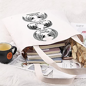 G2TUP ACOTAR Inspired Gift Rhysand Azriel Cassian Reusable Canvas Tote Bag A Court of Thorns and Roses Shopping Bag Bat Boys Fan Club Gift (Rhysand Azriel Cassian Handbag)