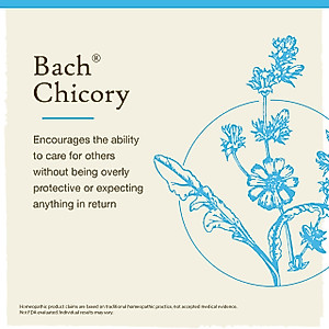 Bach Original Flower Remedies, Chicory for Unconditional Love, Natural Homeopathic Flower Essence, Holistic Wellness and Stress Relief, Vegan, 20mL Dropper