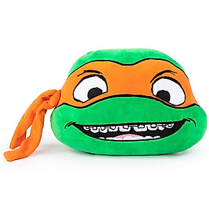 Jay Franco Nickelodeon Teenage Mutant Ninja Turtles Mutant Mayhem Michaelangelo Nogginz Set - 40 x 50 Inch Blanket & Plush Pillow Set, Kids Super Soft 2 Piece Set