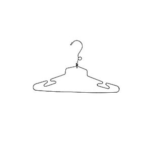 Metal Lingerie Hanger - 16 inch Chrome - (Pack of 20)