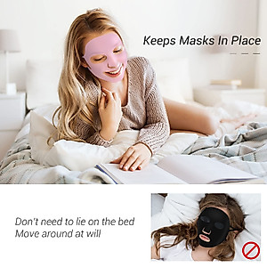 Maitys 5 Pcs Reusable Silicone Facial Mask Sheets for Women Silicone Moisturizing Full Facial Mask Cover Skin Cover Wrap for Sheet Prevent Evaporation Hairdressing Beauty Spa Care Tool(Vivid Colors)